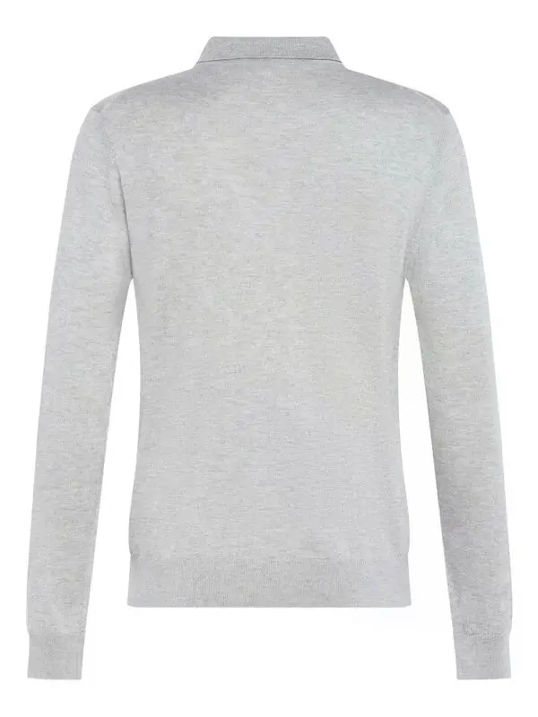 FRANZESE COLLECTION Ribbed Polo Shirt - Grey