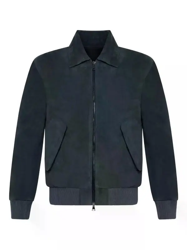 FRANZESE COLLECTION Suede Zip-up Jacket
