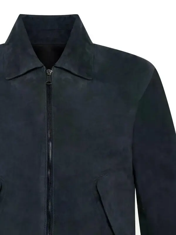 FRANZESE COLLECTION Suede Zip-up Jacket