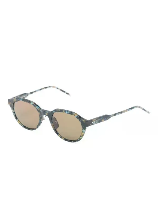 Thom Browne Oval-frame Sunglasses - Blue