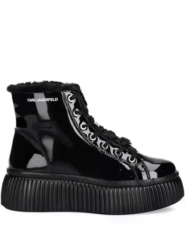 Karl Lagerfeld Kreeper Lo Leather Ankle Boots