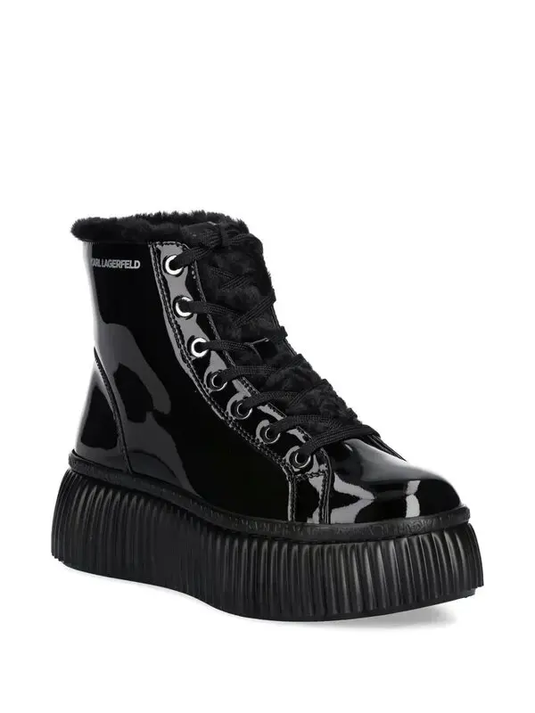 Karl Lagerfeld Kreeper Lo Leather Ankle Boots