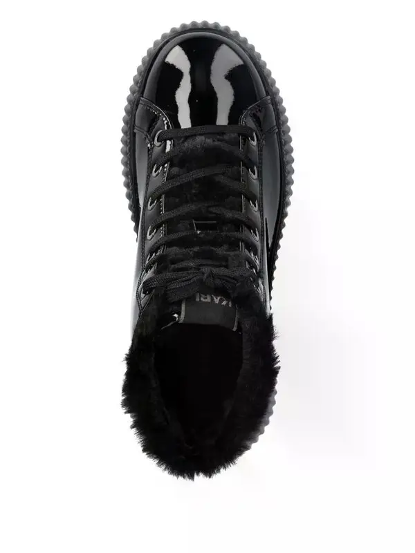 Karl Lagerfeld Kreeper Lo Leather Ankle Boots