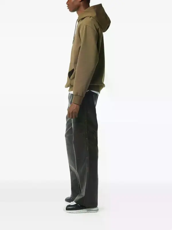 Mcm Logo Patch Ponte Hoodie - Brown