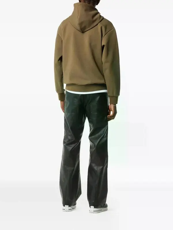 Mcm Logo Patch Ponte Hoodie - Brown