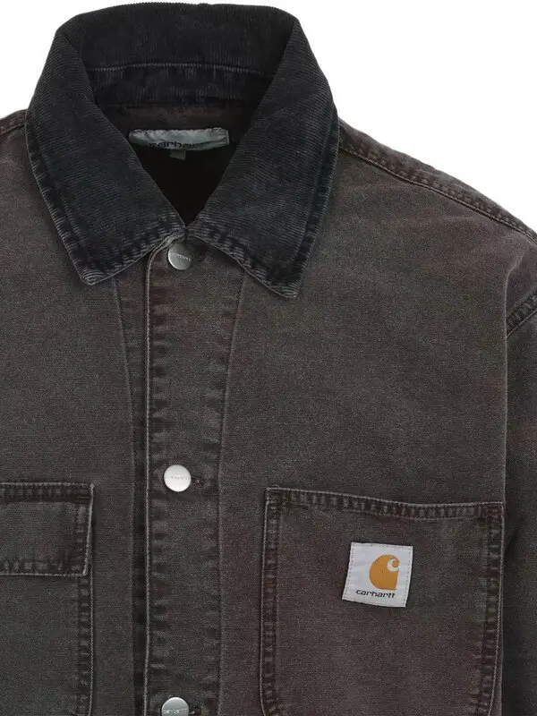Carhartt Work In Progress Corduroy-collar Pocket Jacket - Black