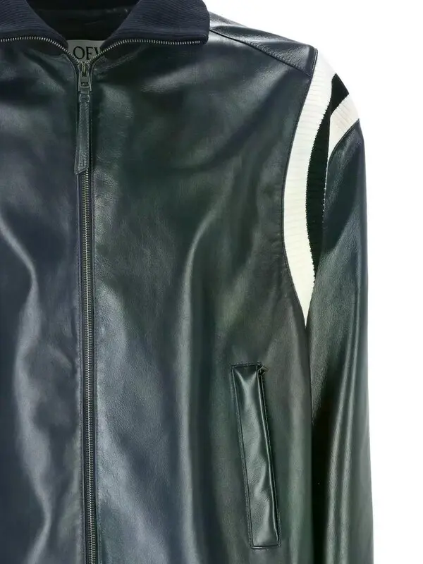 Loewe Paneled Leather Jacket