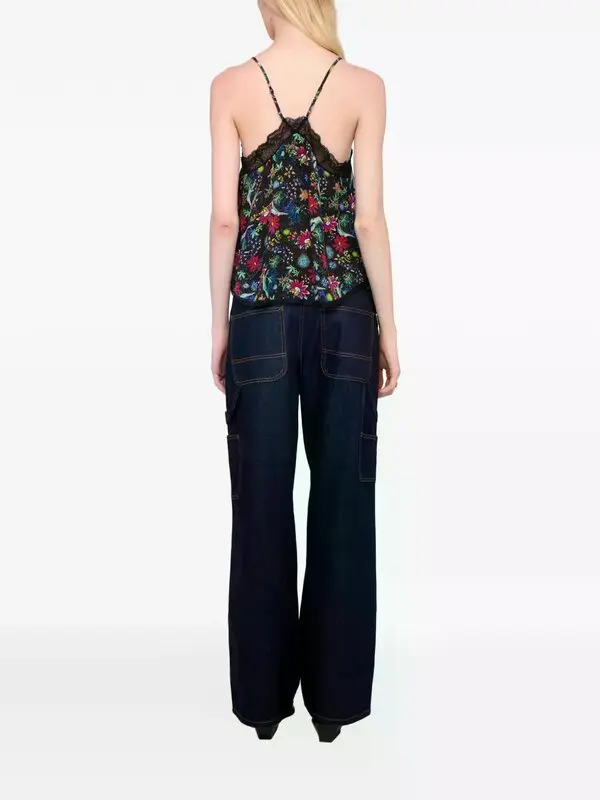 Zadig&Voltaire Christy Floral Print Camisole - Black