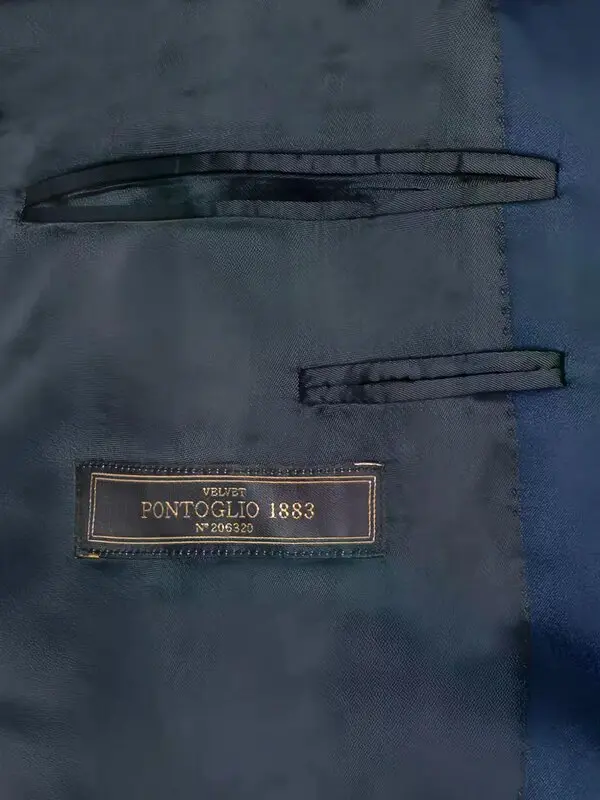FRANZESE COLLECTION Peak-lapels Velvet Blazer