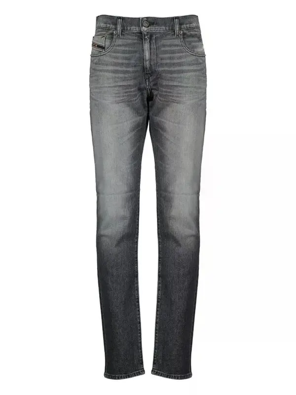 DIESEL® D-strukt Five-pocket Jeans With Logo Patch - Grey