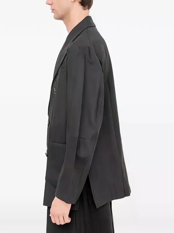 SETCHU Origami Double-breasted Belted Blazer