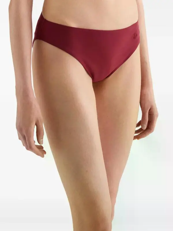 JIL SANDER Jersey Monogram Bikini Bottom - Red