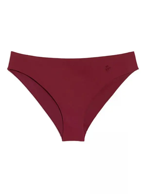 JIL SANDER Jersey Monogram Bikini Bottom - Red