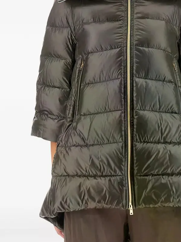 Herno Cleofe Zip-up Quilted Coat - Grey