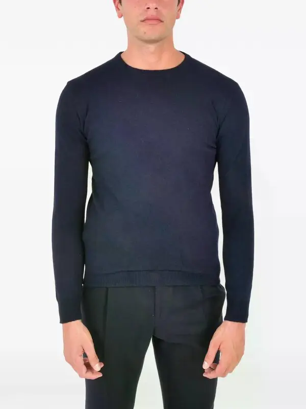FRANZESE COLLECTION Ribbed Crew-neck Sweater