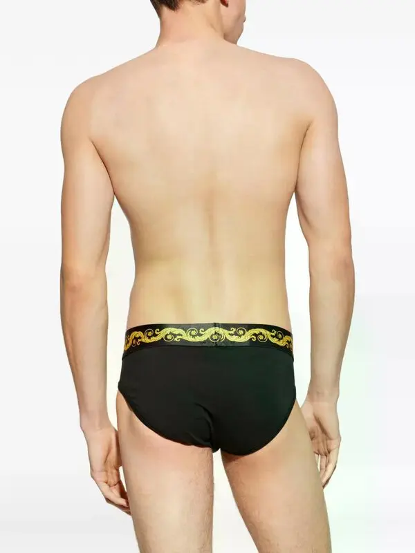 Versace Printed Cotton-jersey Briefs