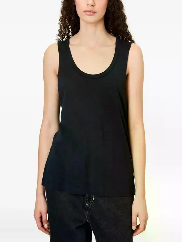 American Vintage Jacksonville Scoop-neck Tank Top - Black