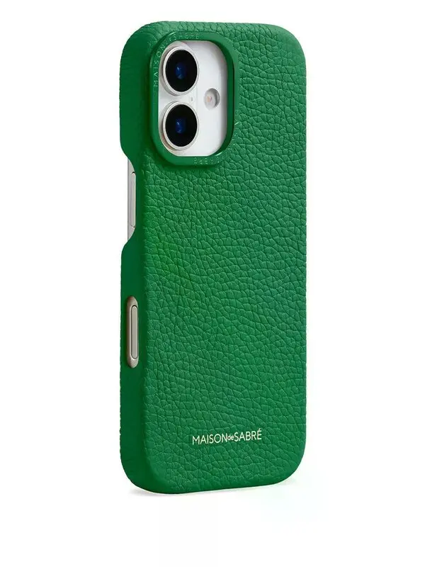 MAISON DE SABRE Leather Iphone 17 Case - Green