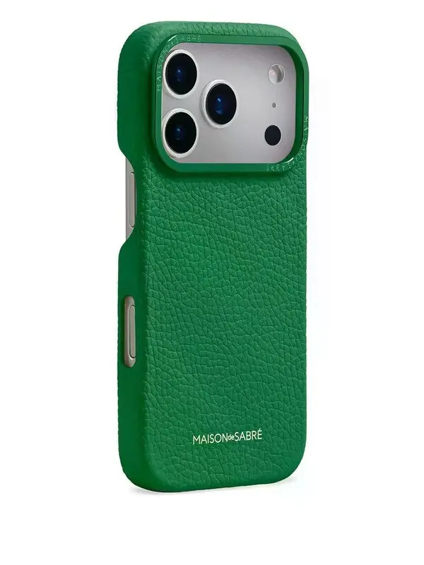 MAISON DE SABRE Logo-leterring Iphone 17 Pro Case - Green