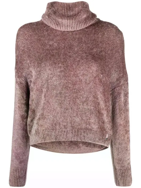 Herno Chenille Roll-neck Jumper - Pink