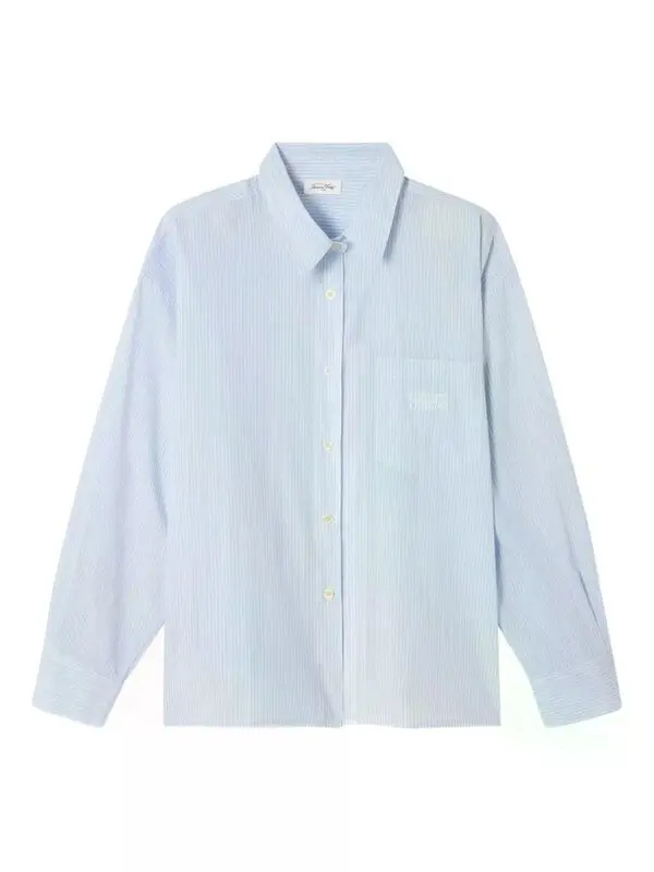 American Vintage Striped Patch-pocket Shirt