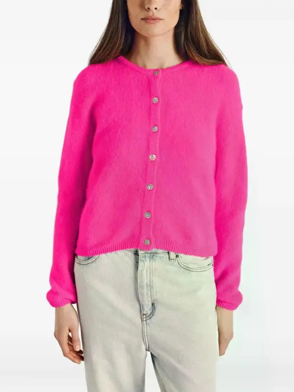 American Vintage Vitow Button Cardigan - Pink
