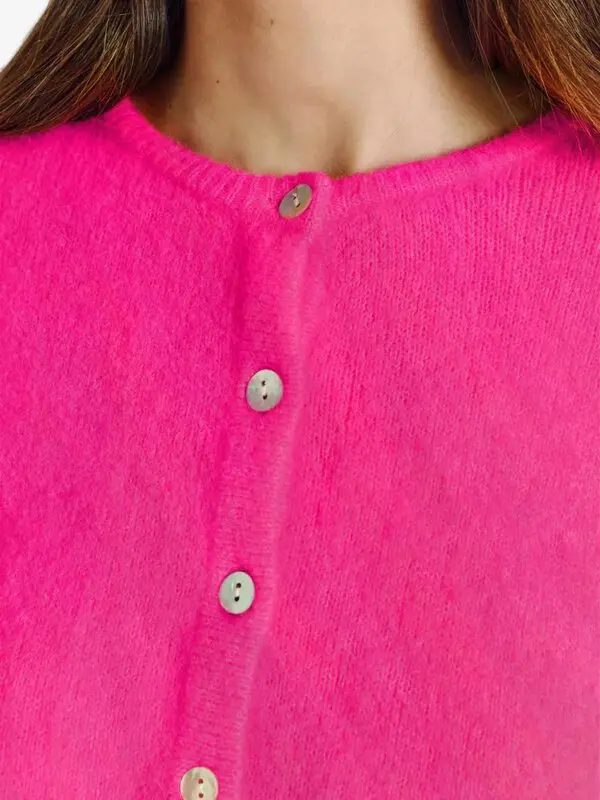 American Vintage Vitow Button Cardigan - Pink