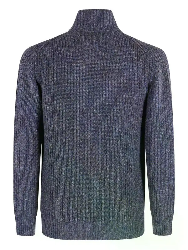 KANGRA Ribbed-knit Cardigan