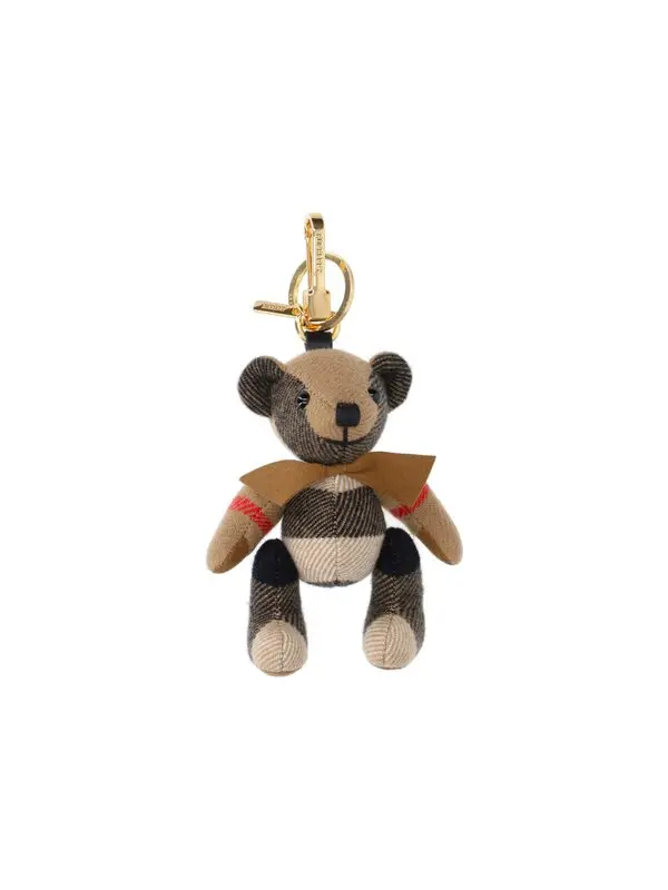 Burberry Thomas Teddy Bear Keyring Charm - Beige