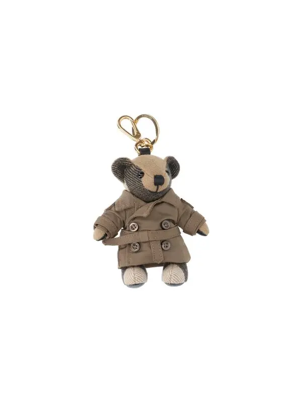 Burberry Thomas Teddy Bear Keyring Charm - Brown