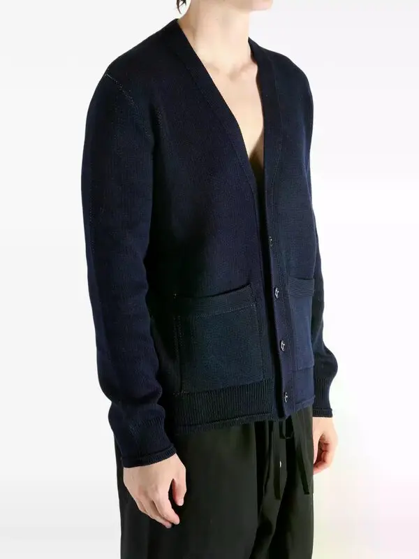 Givenchy V-neck Button-up Cardigan - Blue