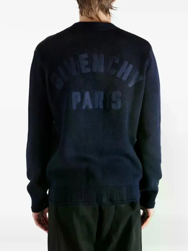 Givenchy V-neck Button-up Cardigan - Blue
