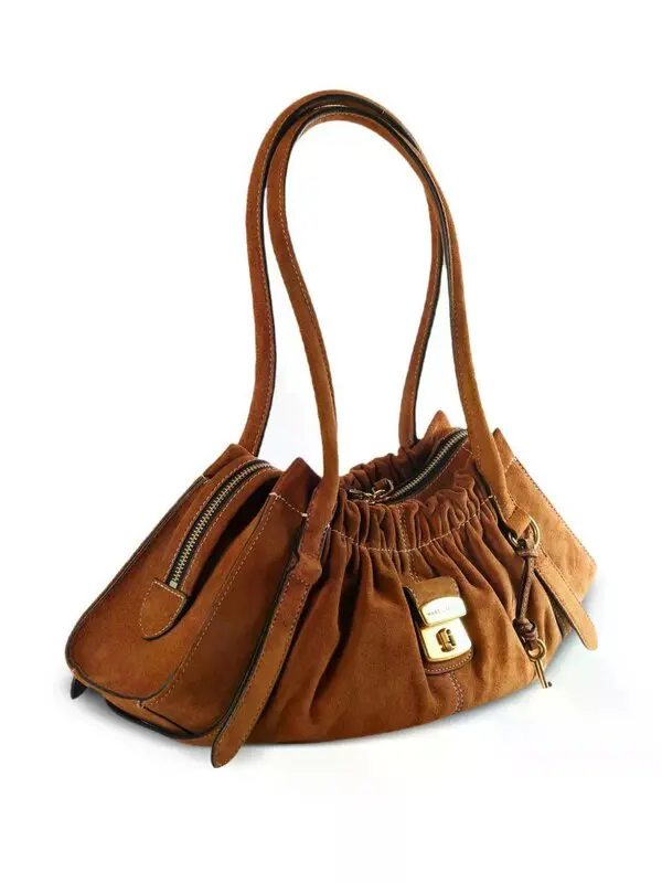 Marc Jacobs Cristina Ruched Tote Bag - Brown