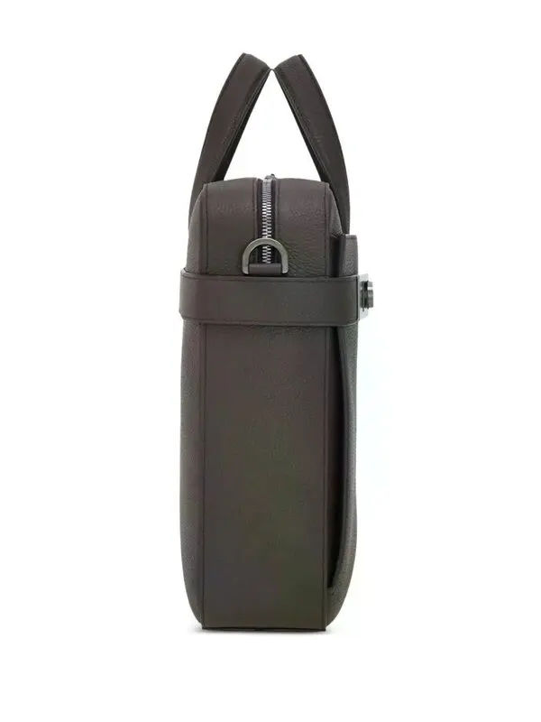 FERRAGAMO Gancini Buckle Briefcase - Brown