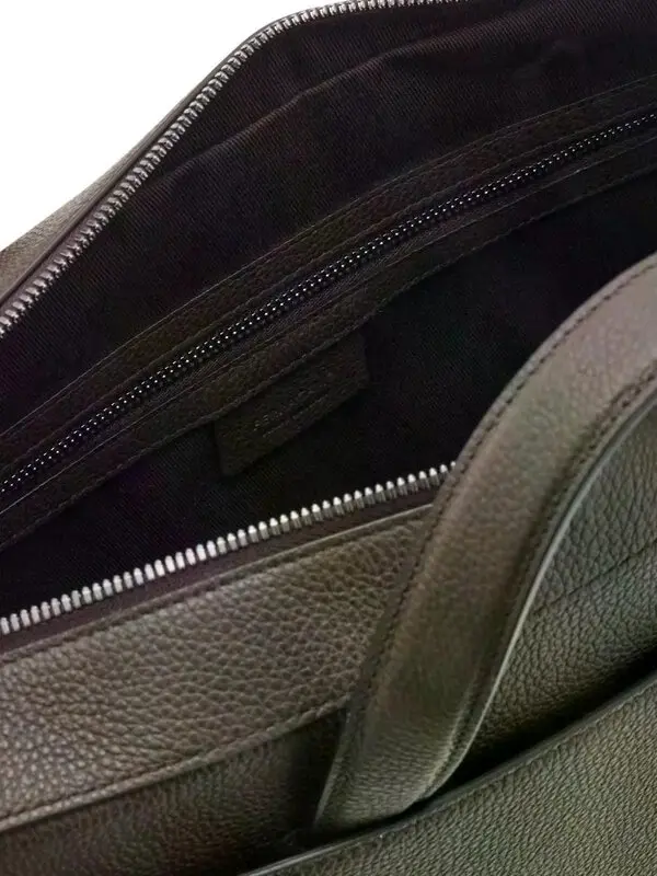 FERRAGAMO Gancini Buckle Briefcase - Brown