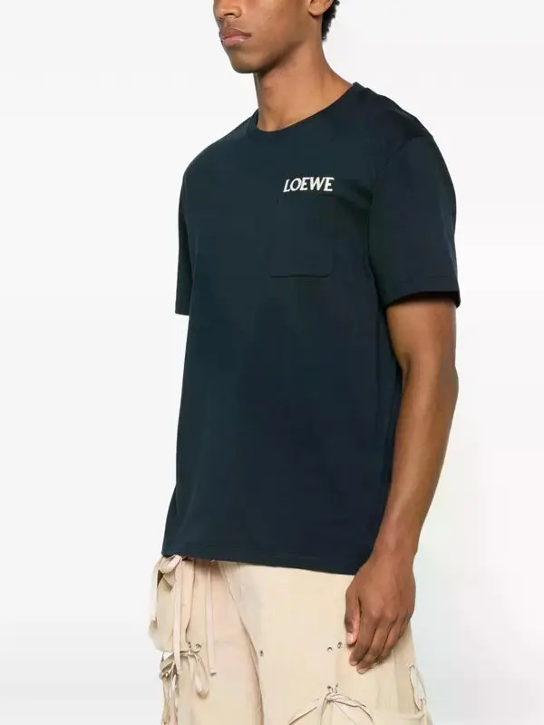 Loewe Pocket-detail T-shirt - Blue