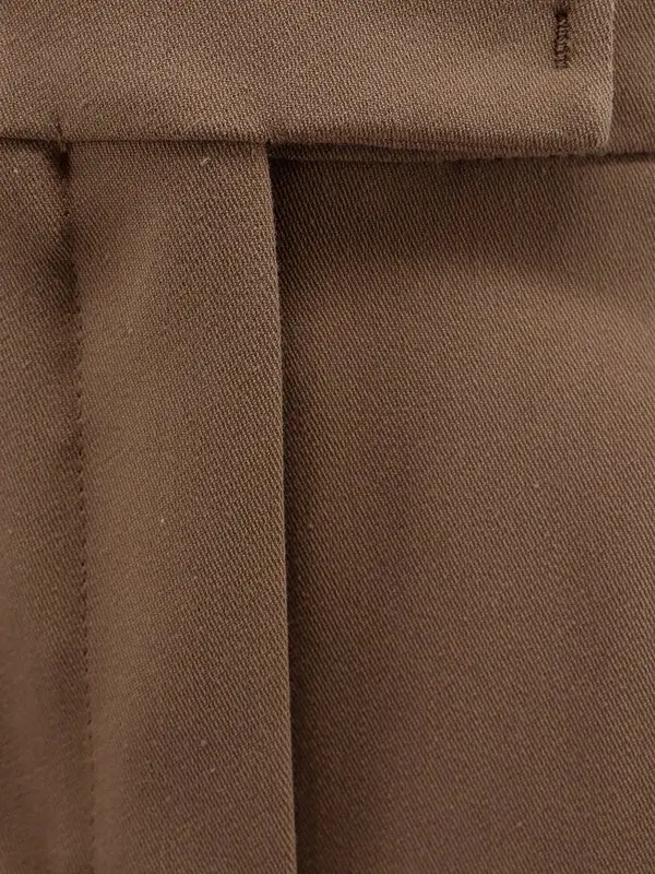 Max Mara Viscose And Cotton Trousers