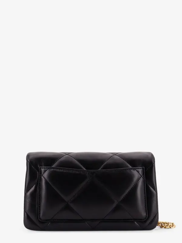 Tory Burch Kira Quilted Leather Shoulder Bag - Black