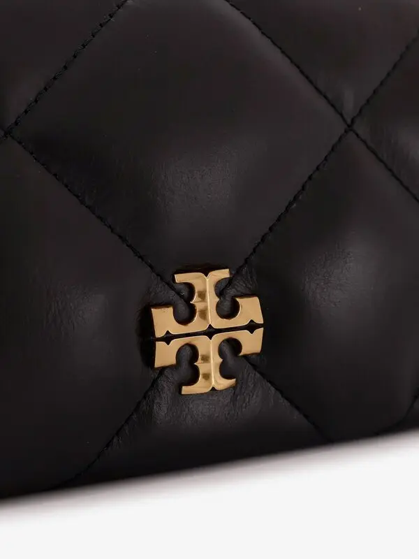 Tory Burch Kira Quilted Leather Shoulder Bag - Black