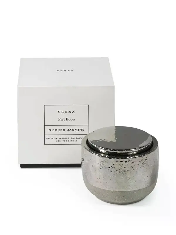 SERAX Medium Smoked Jasmine Metallic-finish Candle