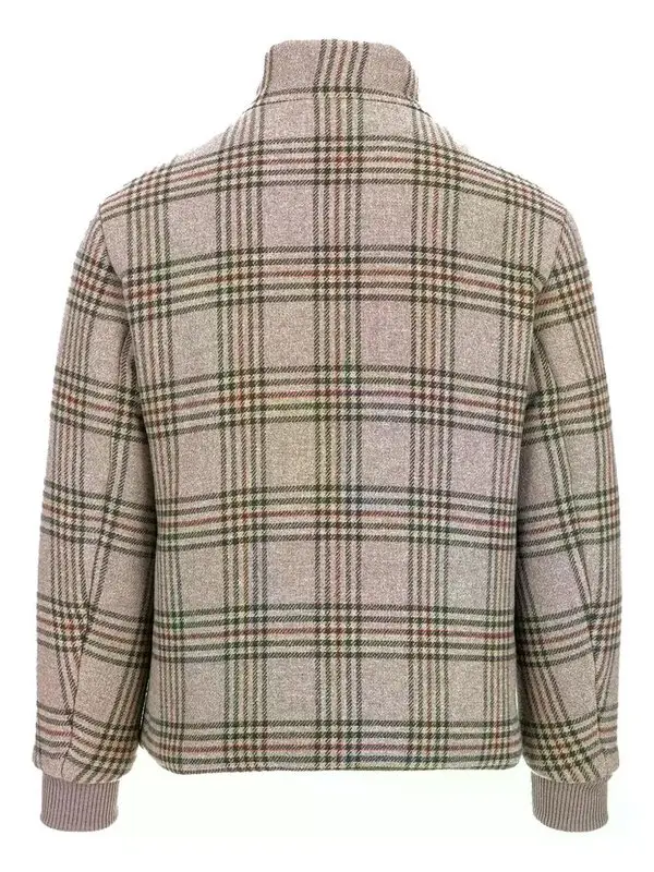 Etro Logo-embroidered Checked Jacket