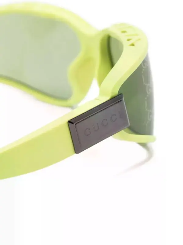 Gucci Logo Wraparound-frame Sunglasses