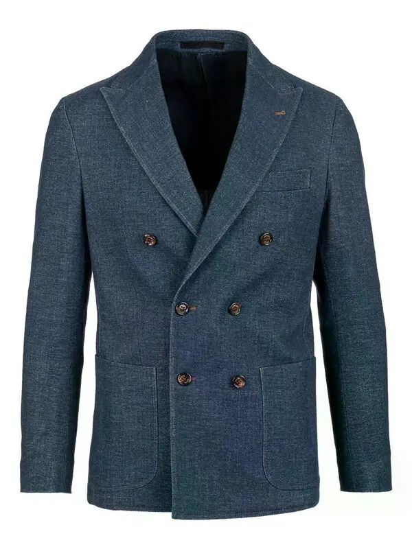 Eleventy Double-breasted Cotton Suit