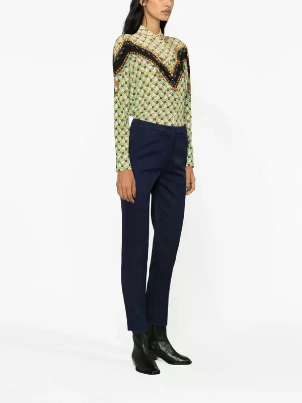 Etro Graphic-print Long-sleeve Shirt