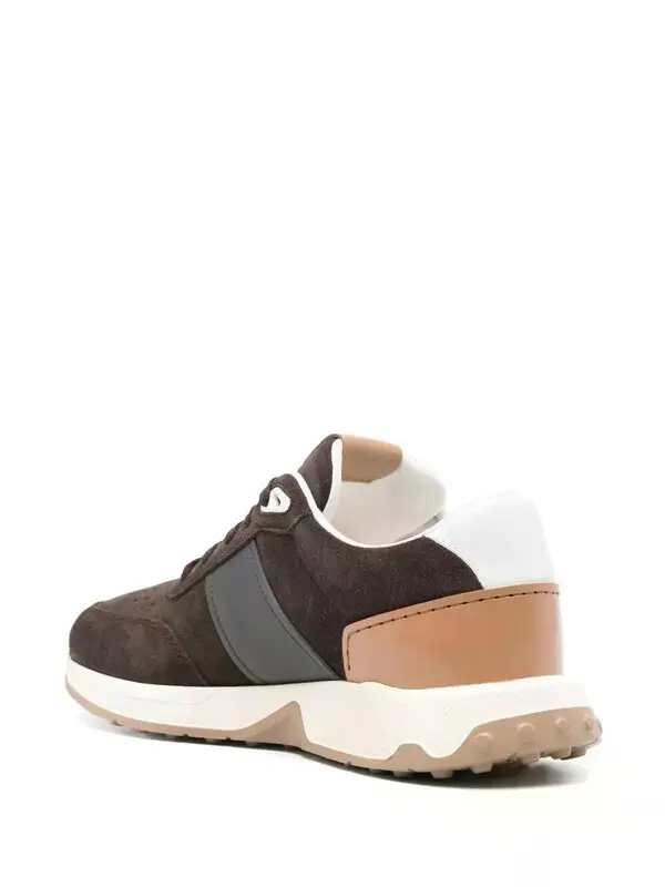 TOD'S Lace-up Suede Sneakers - Brown