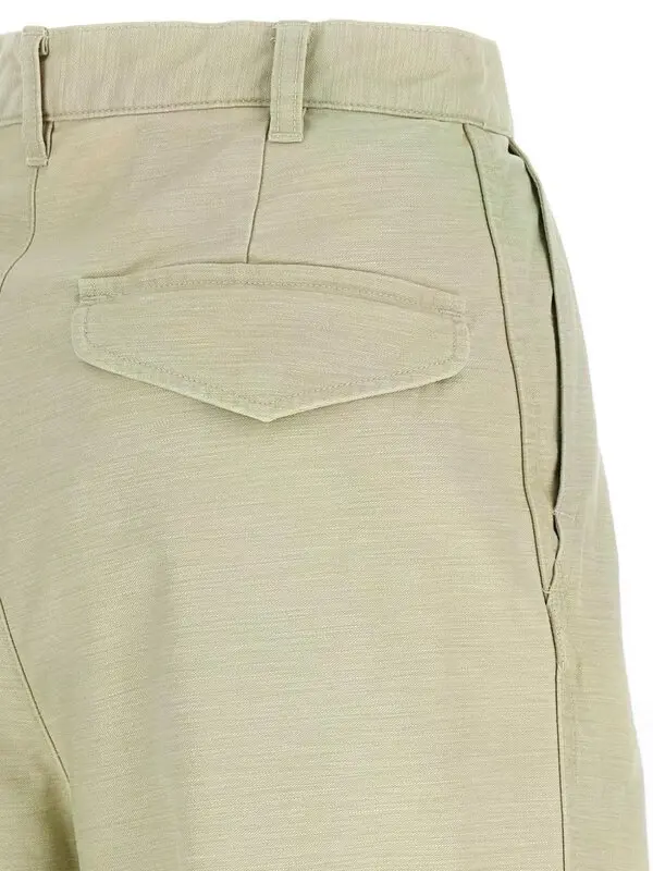 Auralee Panelled Pleated Trousers