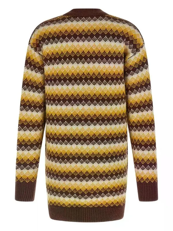 Auralee Patterned Jacquard Cardigan