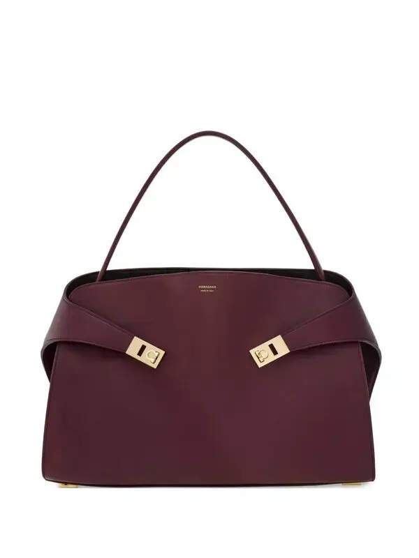 FERRAGAMO Hug Buckle Tote Bag - Red