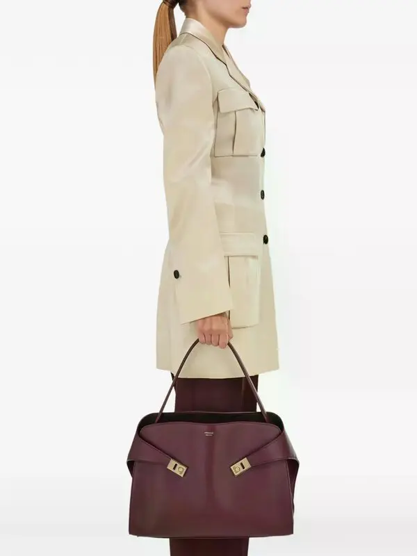 FERRAGAMO Hug Buckle Tote Bag - Red