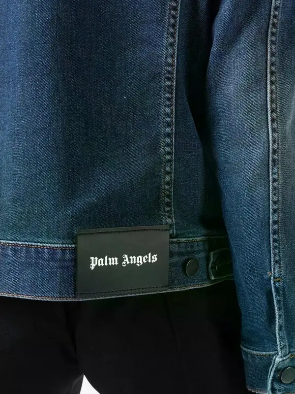 Palm Angels Logo-print Denim Jacket